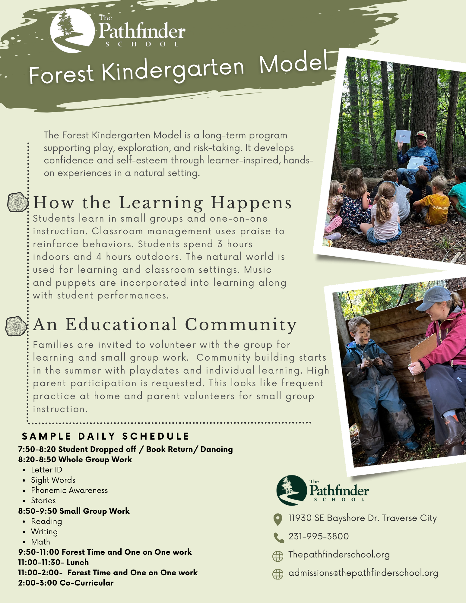 Forest Kindergarten — The Pathfinder School