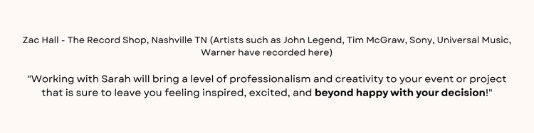 private booking — Sarah Lightman