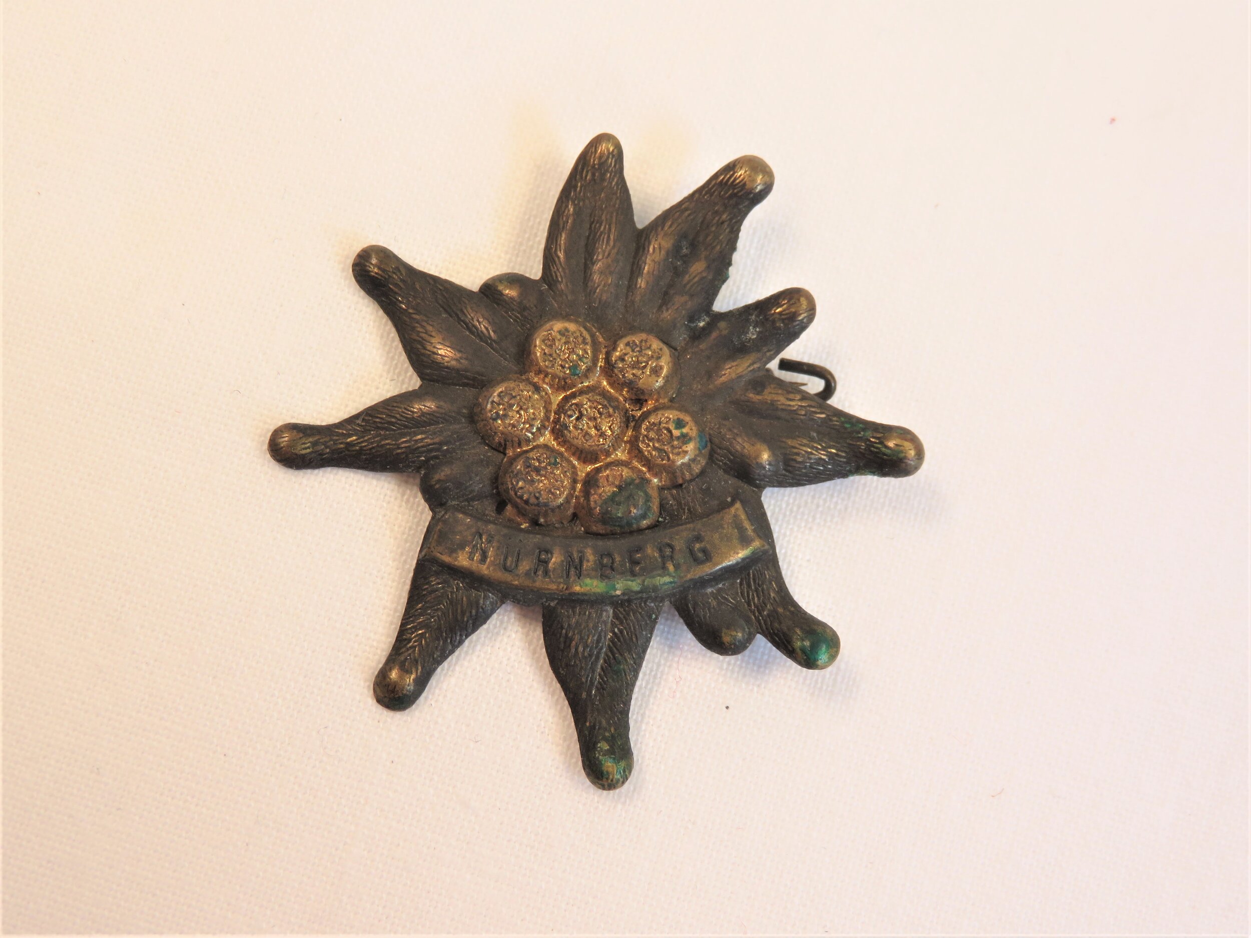 GERMANY. EDELWEISS "NURNBERG" PIN — WW2 Collectors World