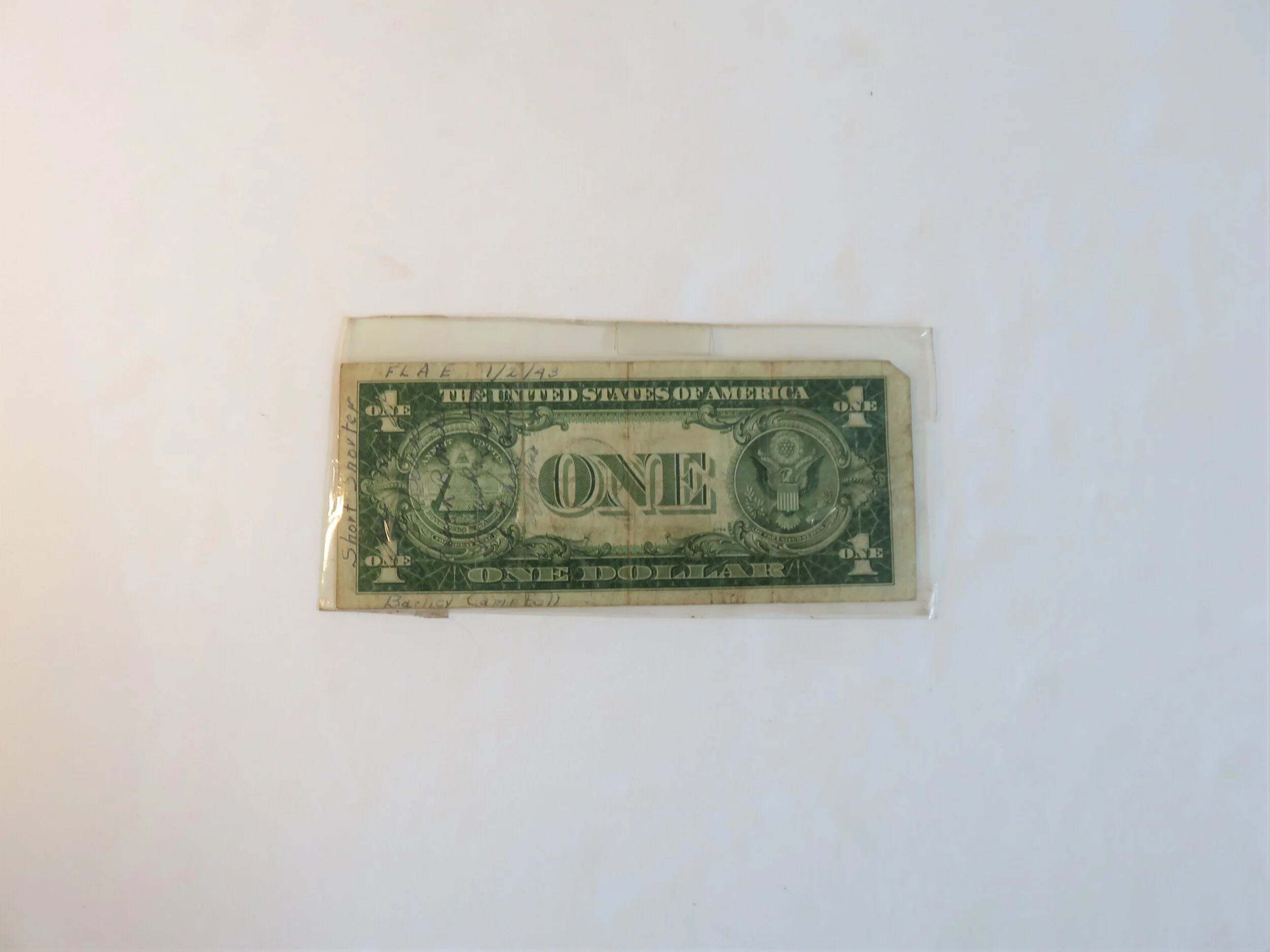 U.S. $1 1935 Silver Certificate "Short Snorter" — WW2 Collectors World
