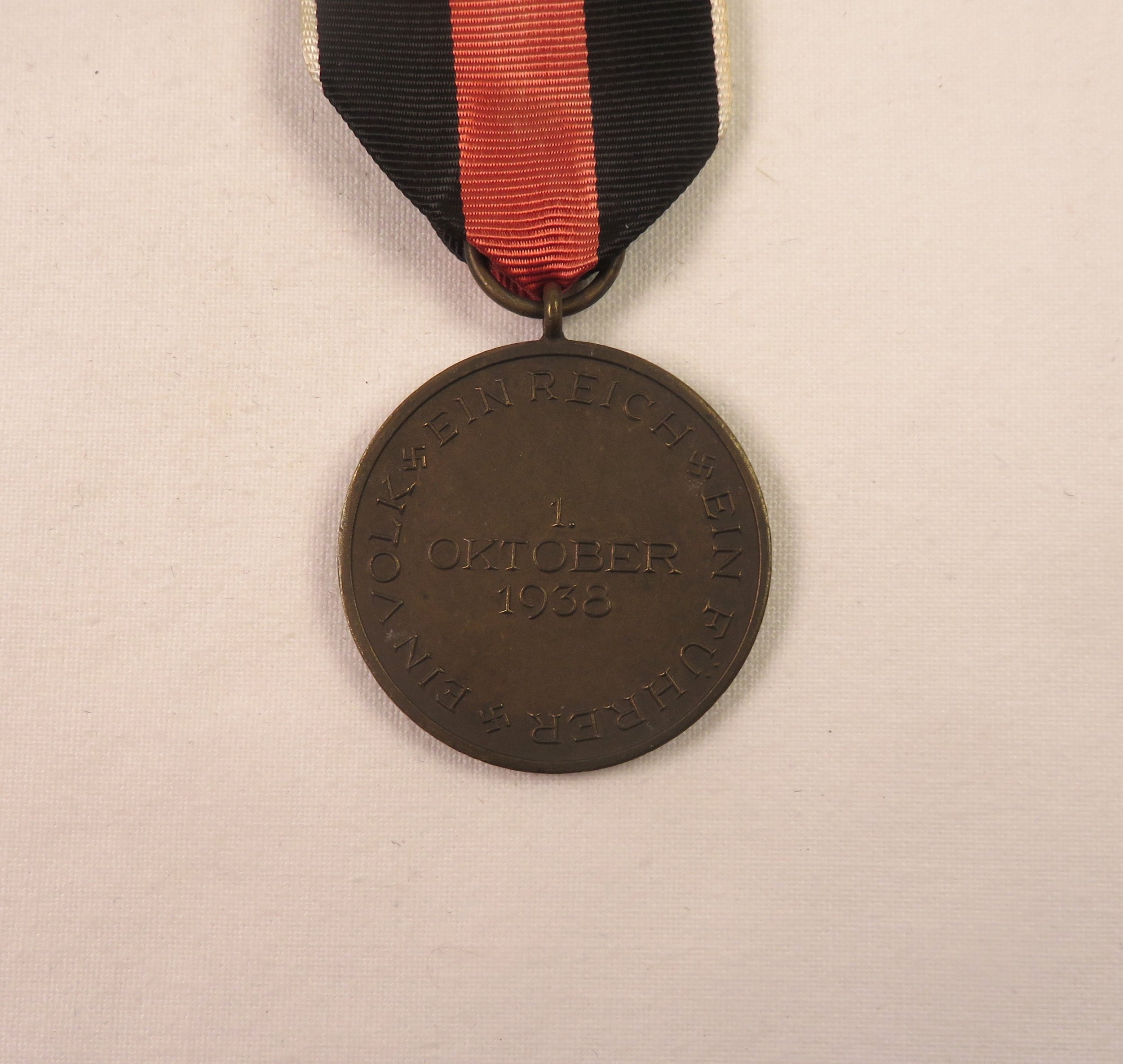 Germany. Commemorative Medal, 1 October 1938 — WW2 Collectors World