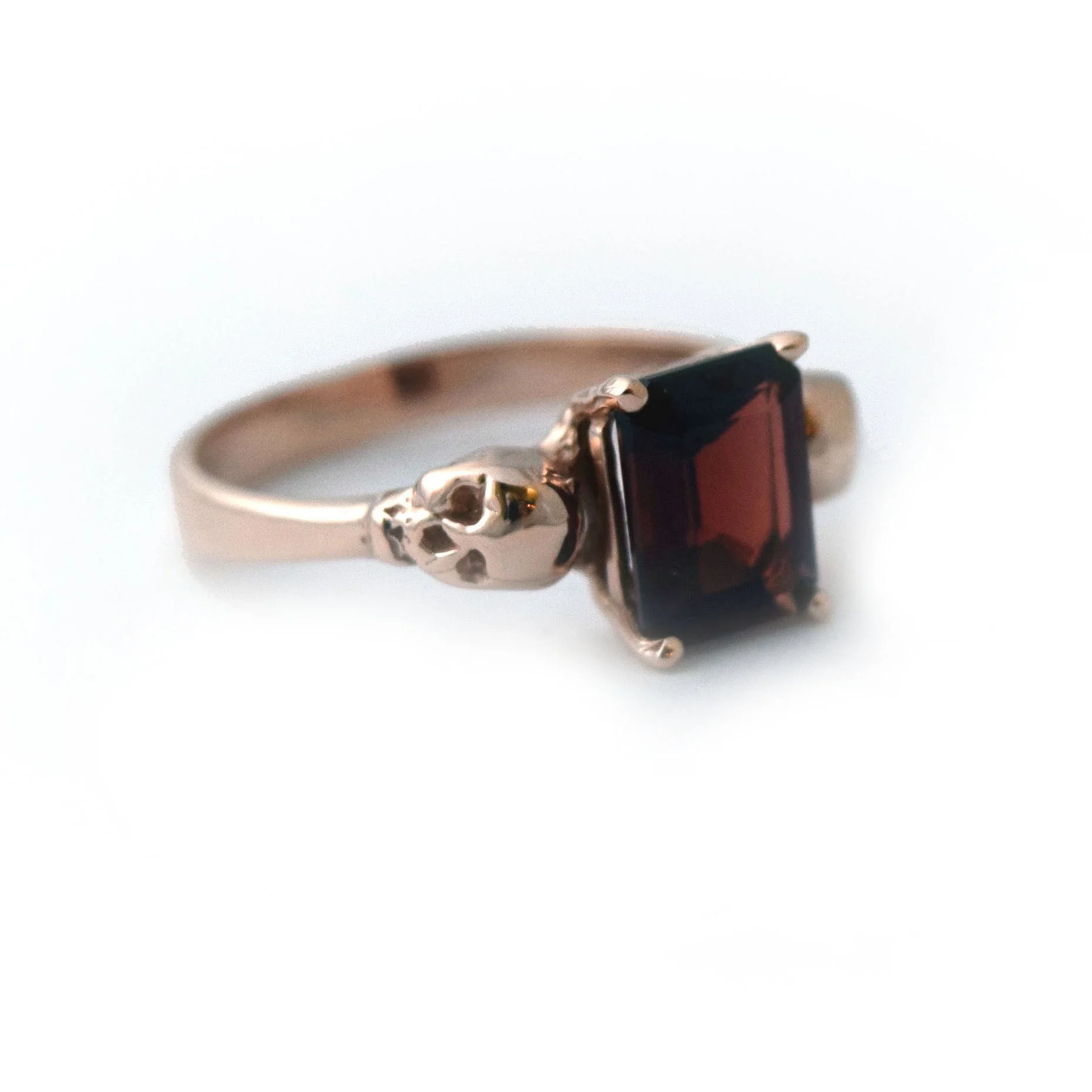 Garnet Skulls — Modern Mourning