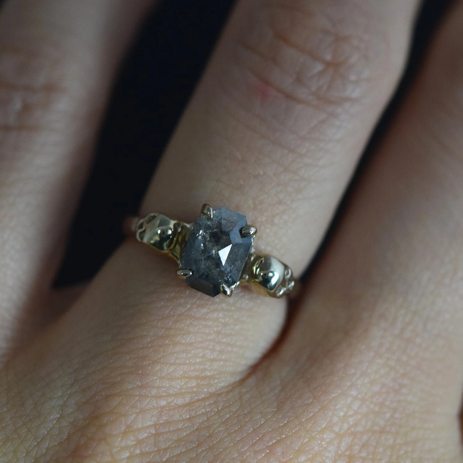 1.34CT Salt & Pepper Diamond — Modern Mourning