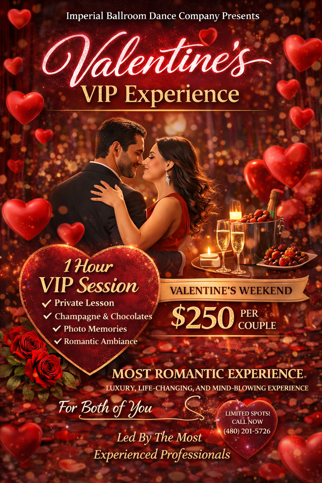 Valentine's VIP Experience for Couples — Imperial Ballroom Dance Company®