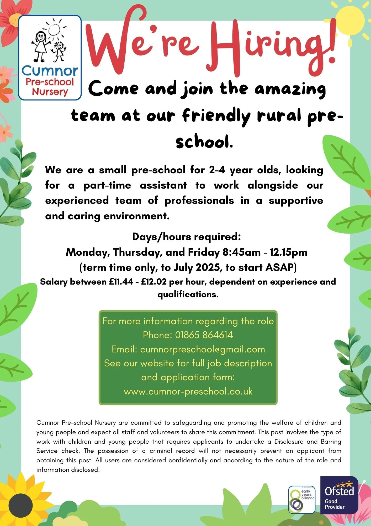 Cumnor Pre-school Nursery