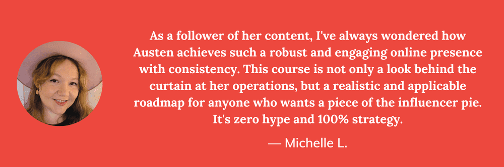 The Influencer Income Accelerator Digital Course — Austen Tosone
