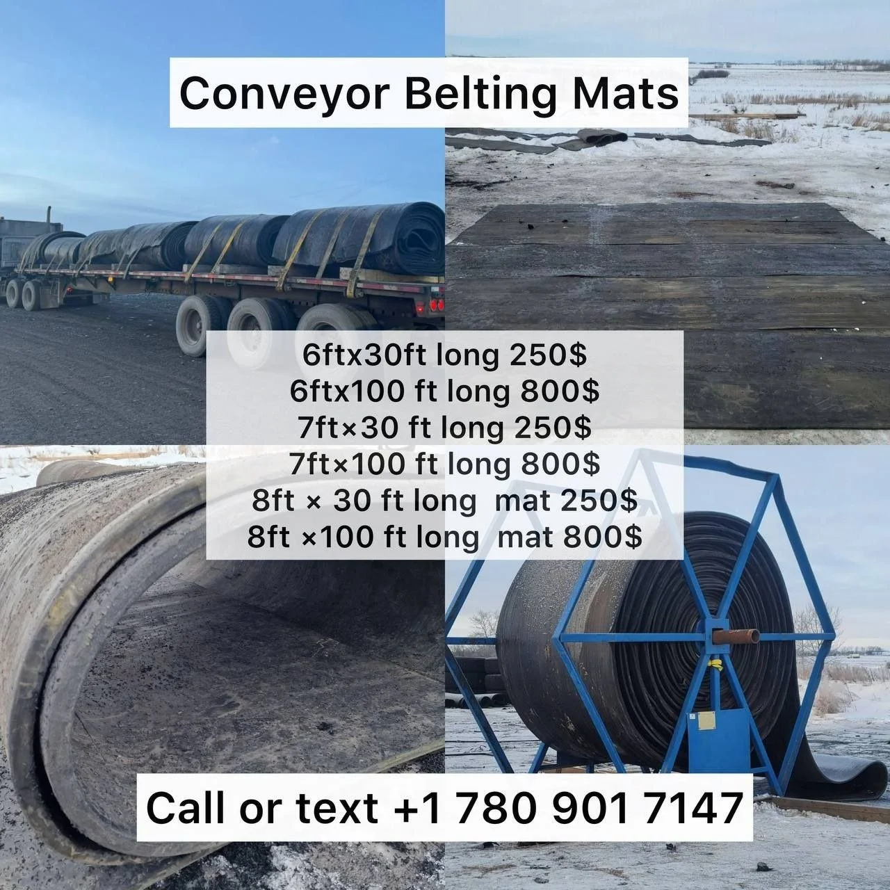 CONVEYOR BELTING MATS — National Tire Recyling Group