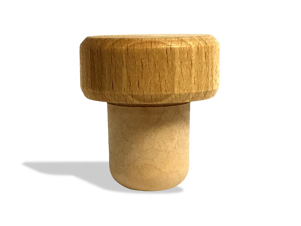 Plastic and Wood Top Cork Stoppers — Jelinek Cork Group®