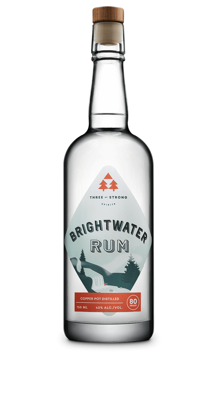 Brightwater | Three of Strong Spirits | Maine Craft Rum