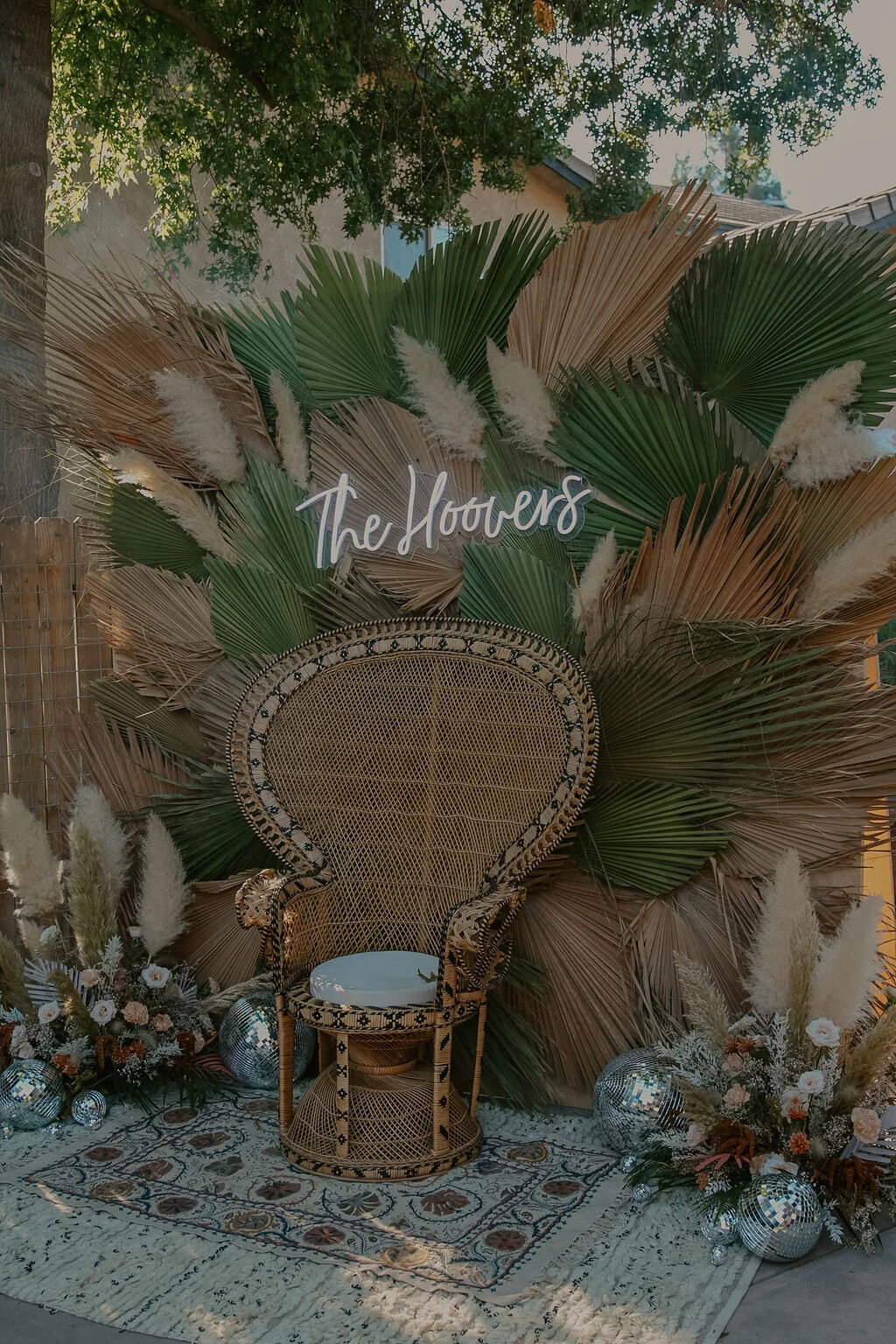 Dried Palm Backdrop — Let's Party Prettier | Specialty Event and ...