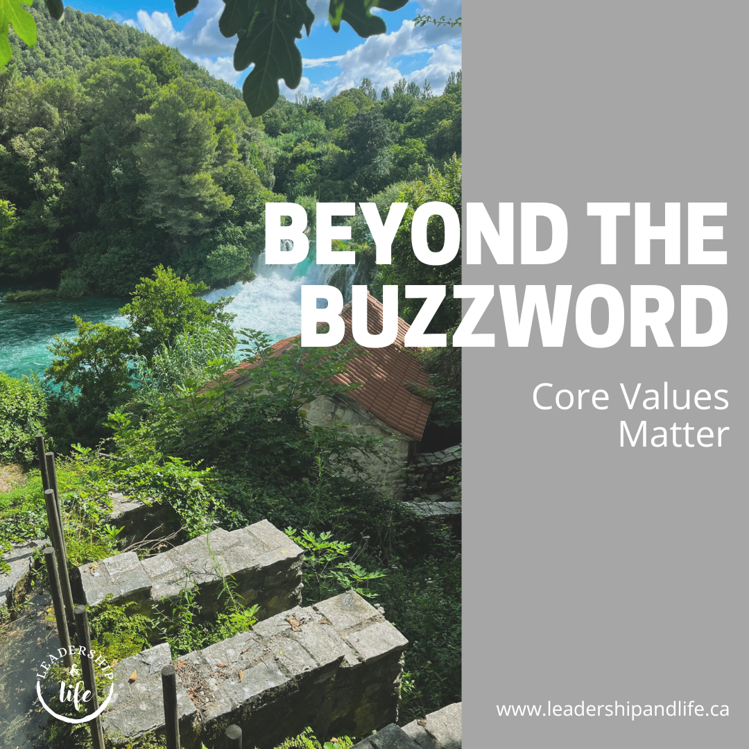 Beyond the Buzzword: Core Values Matter — Leadership and Life ...