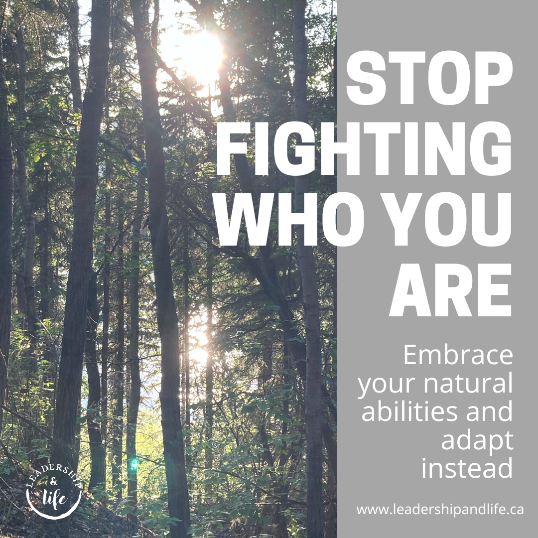 Stop Fighting Who You Are — Leadership and Life - Building Strong ...