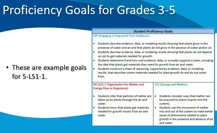 Proficiency Goals — Phenomenon Science Education