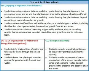 Proficiency Goals — Phenomenon Science Education
