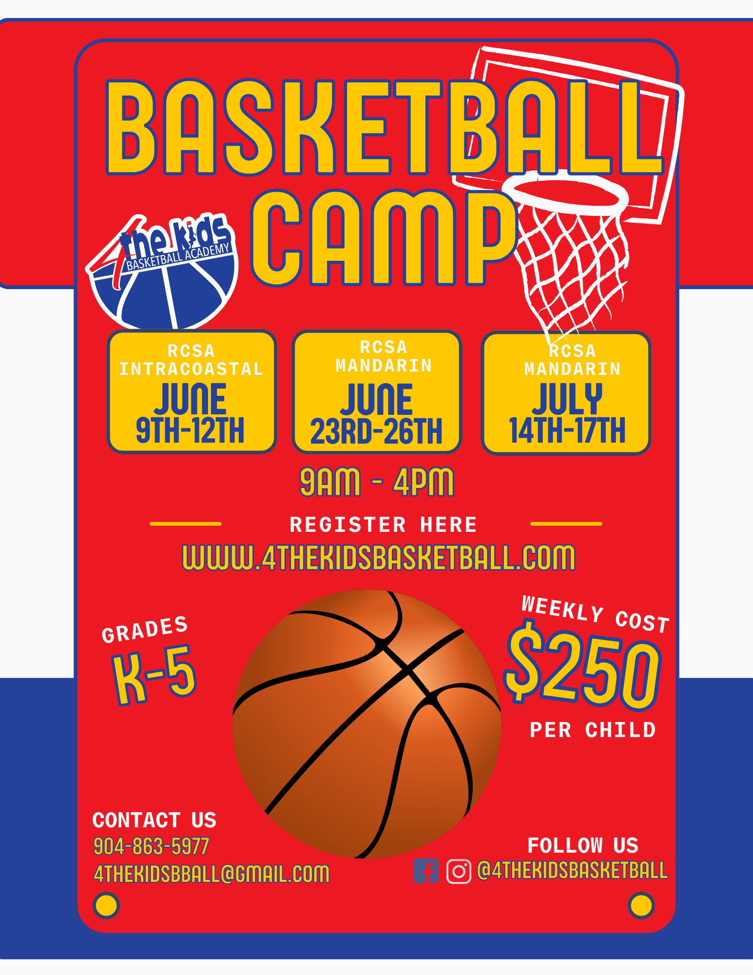 Camps and Clinics — 4 The Kids Basketball Academy