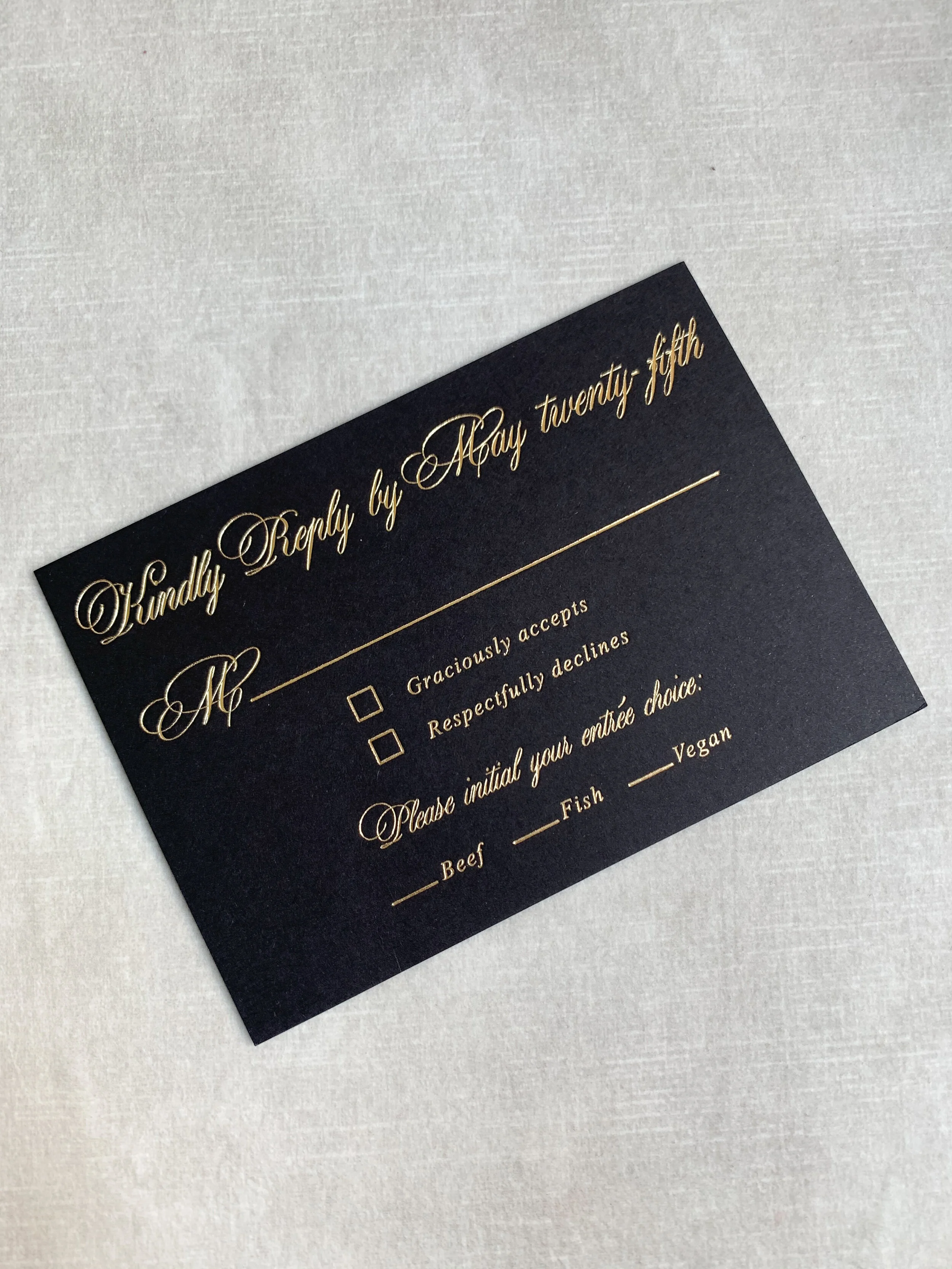 Wedding RSVP Wording Ideas — LETTERING BY GRG