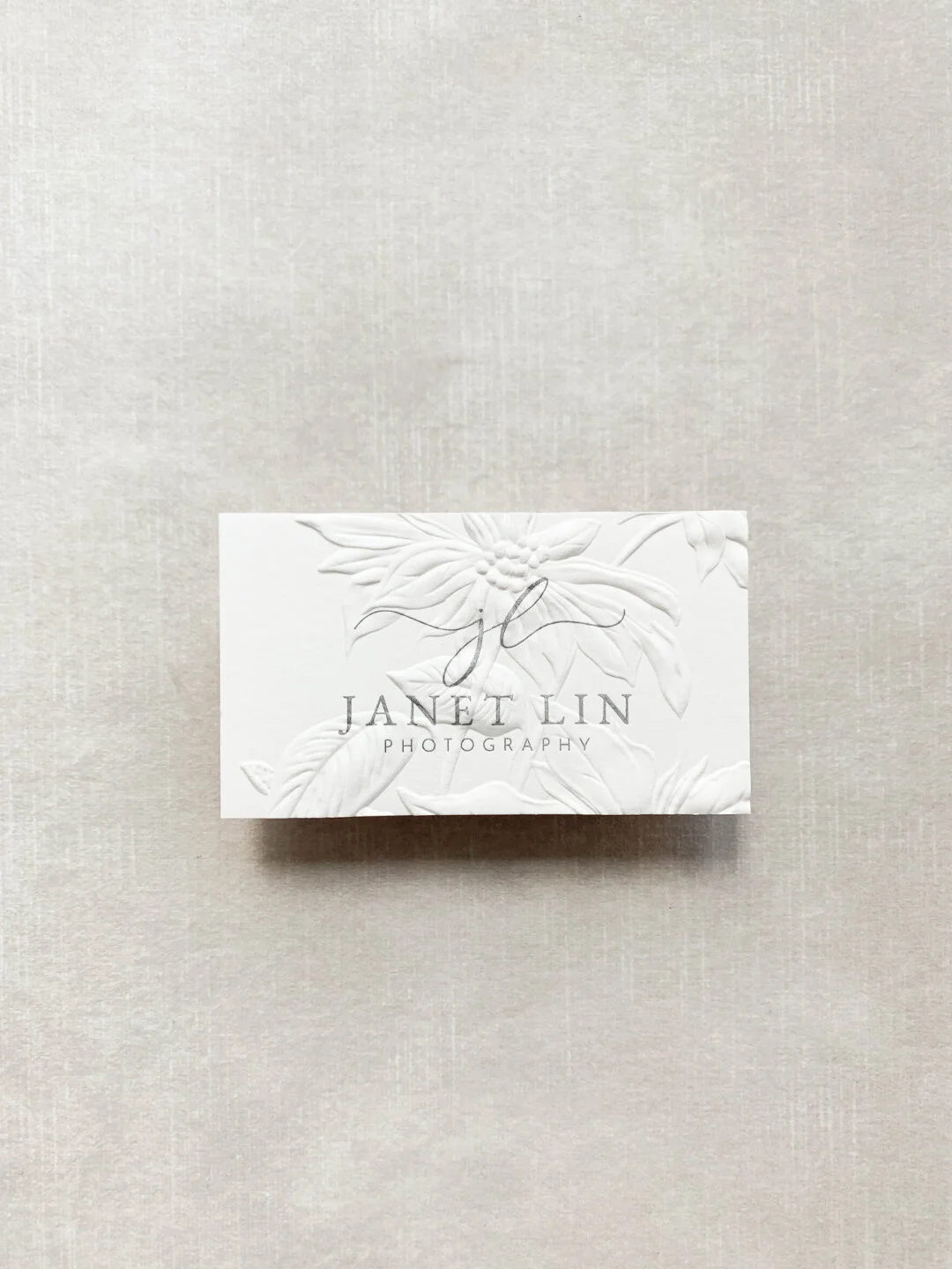 Sculpted embossing business cards — LETTERING BY GRG