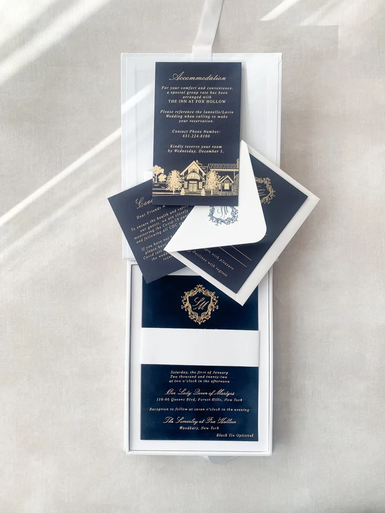 Wedding Invitation Boxes — LETTERING BY GRG