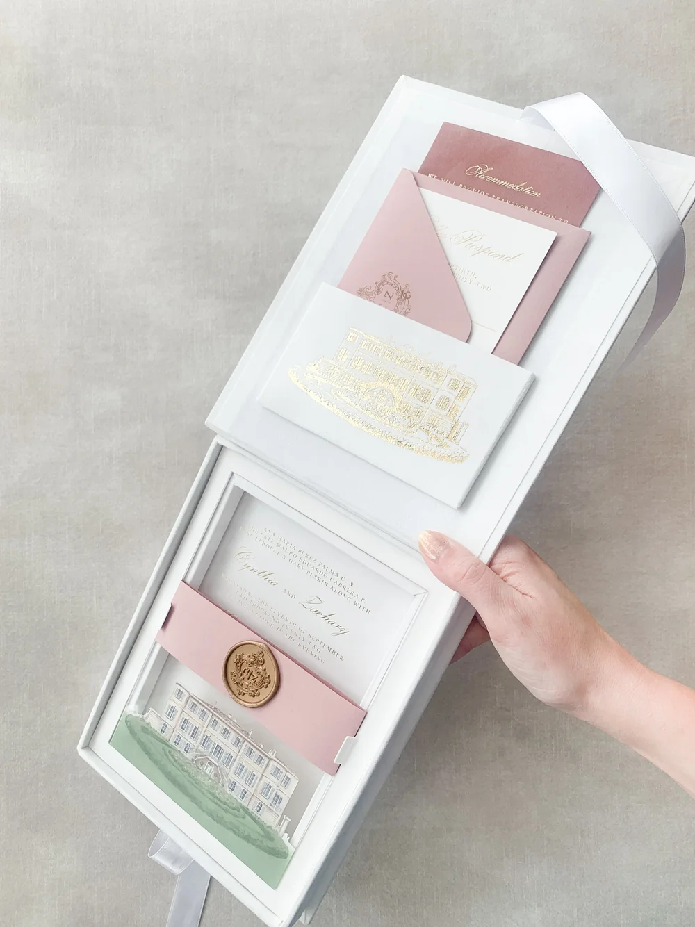 Wedding Invitation Boxes — LETTERING BY GRG