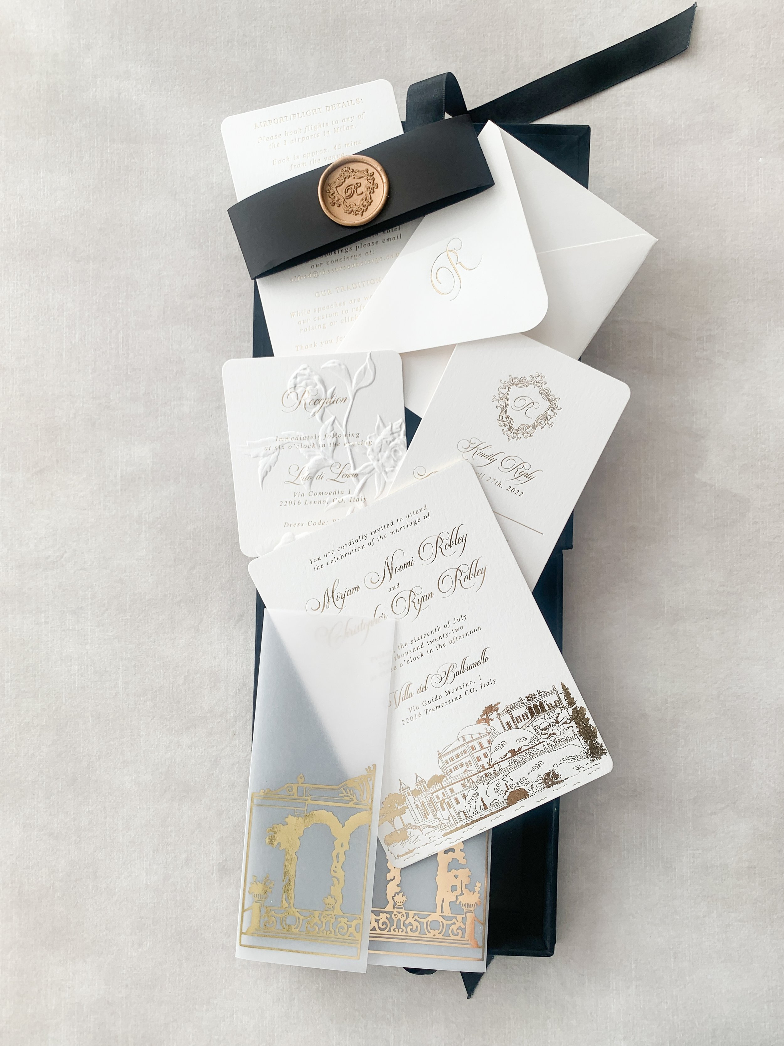Wedding Invitation Boxes — LETTERING BY GRG