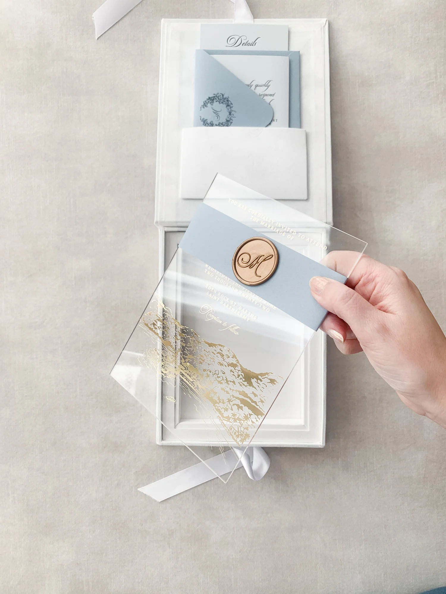 Wedding Invitation Boxes — LETTERING BY GRG