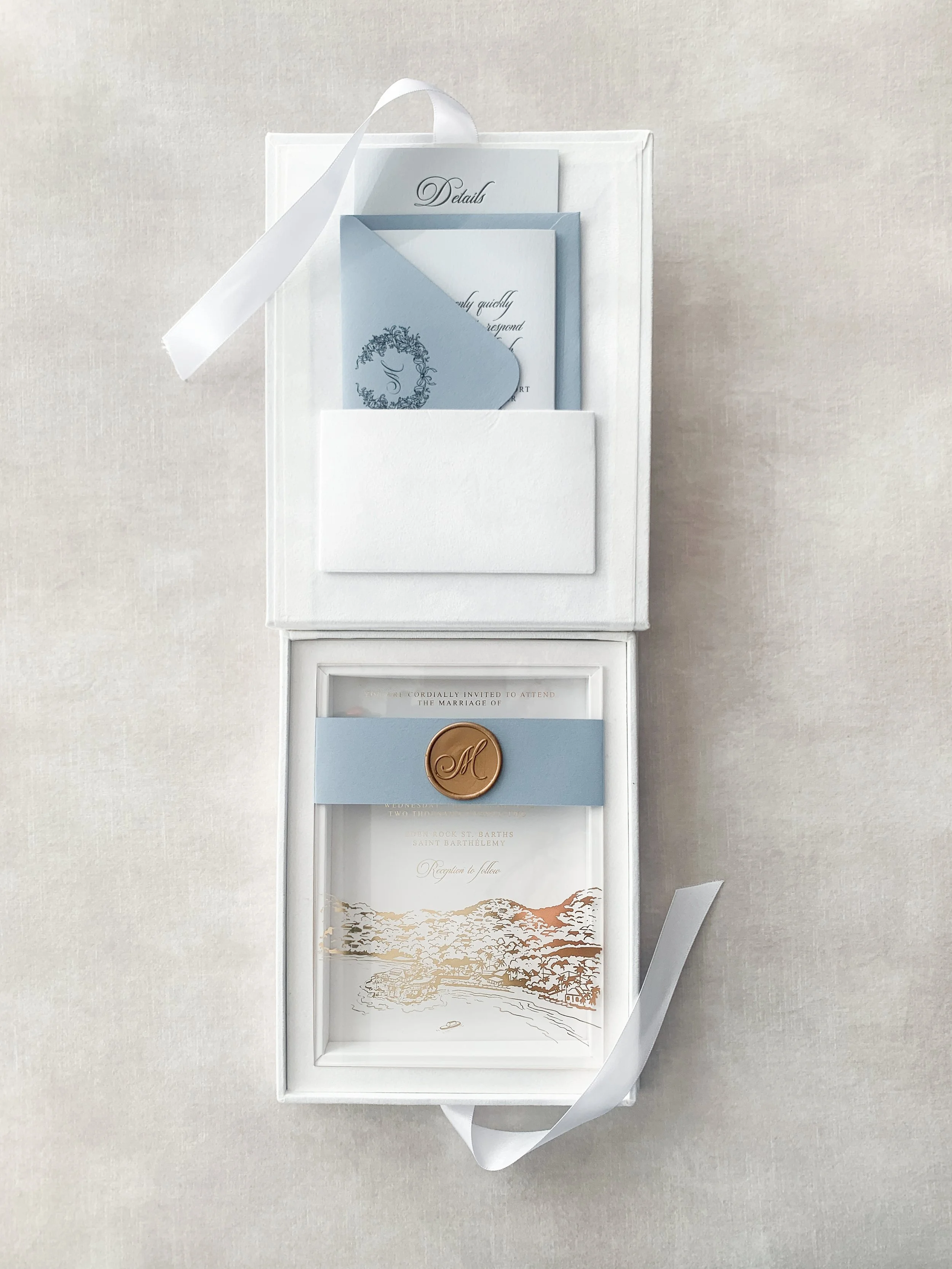 Wedding Invitation Boxes — LETTERING BY GRG