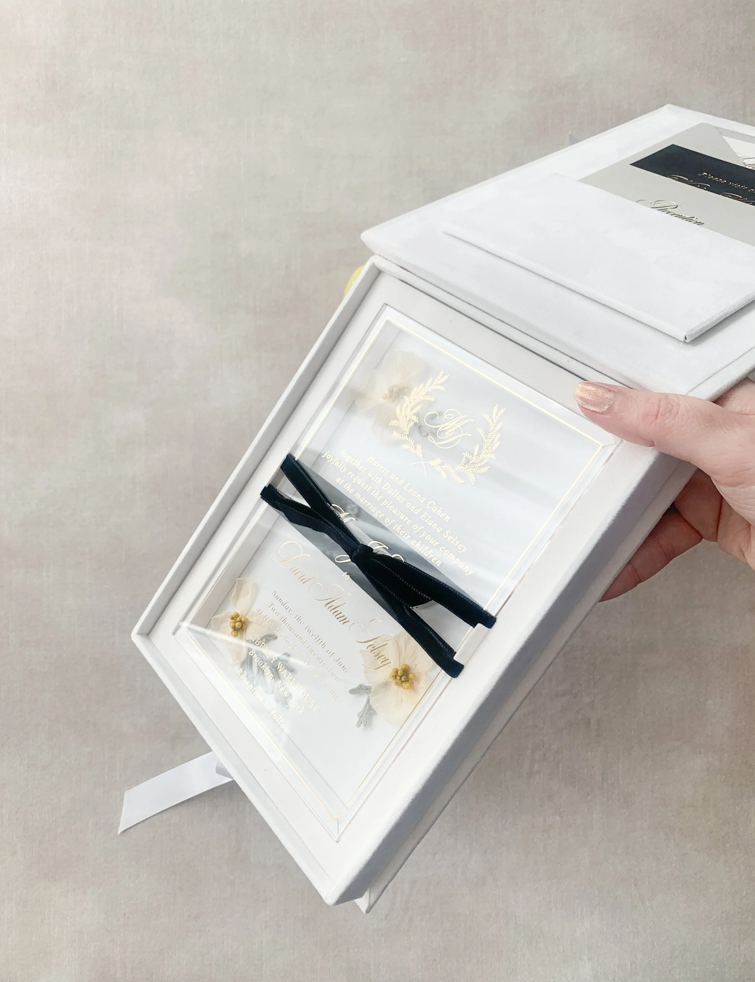 Wedding Invitation Boxes — LETTERING BY GRG