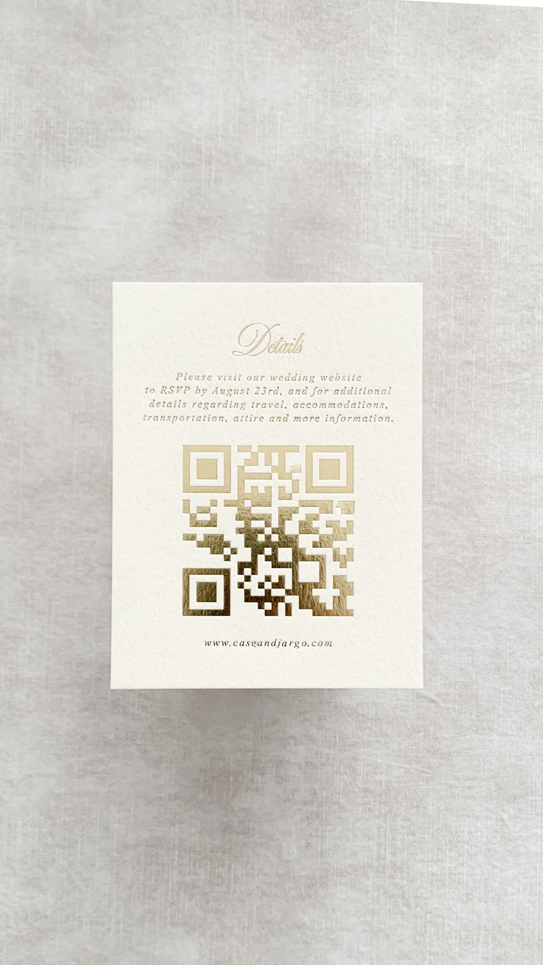 rsvp QR code — LETTERING BY GRG