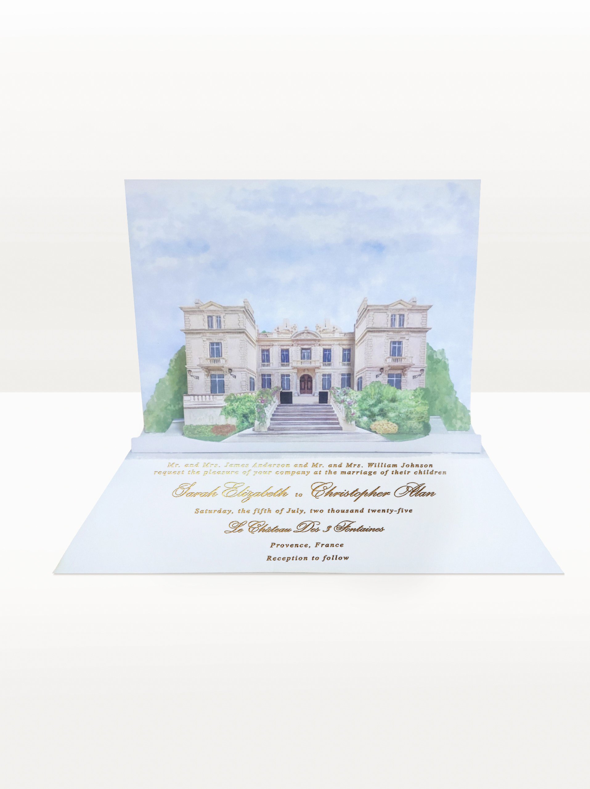 Popup wedding invitations — LETTERING BY GRG