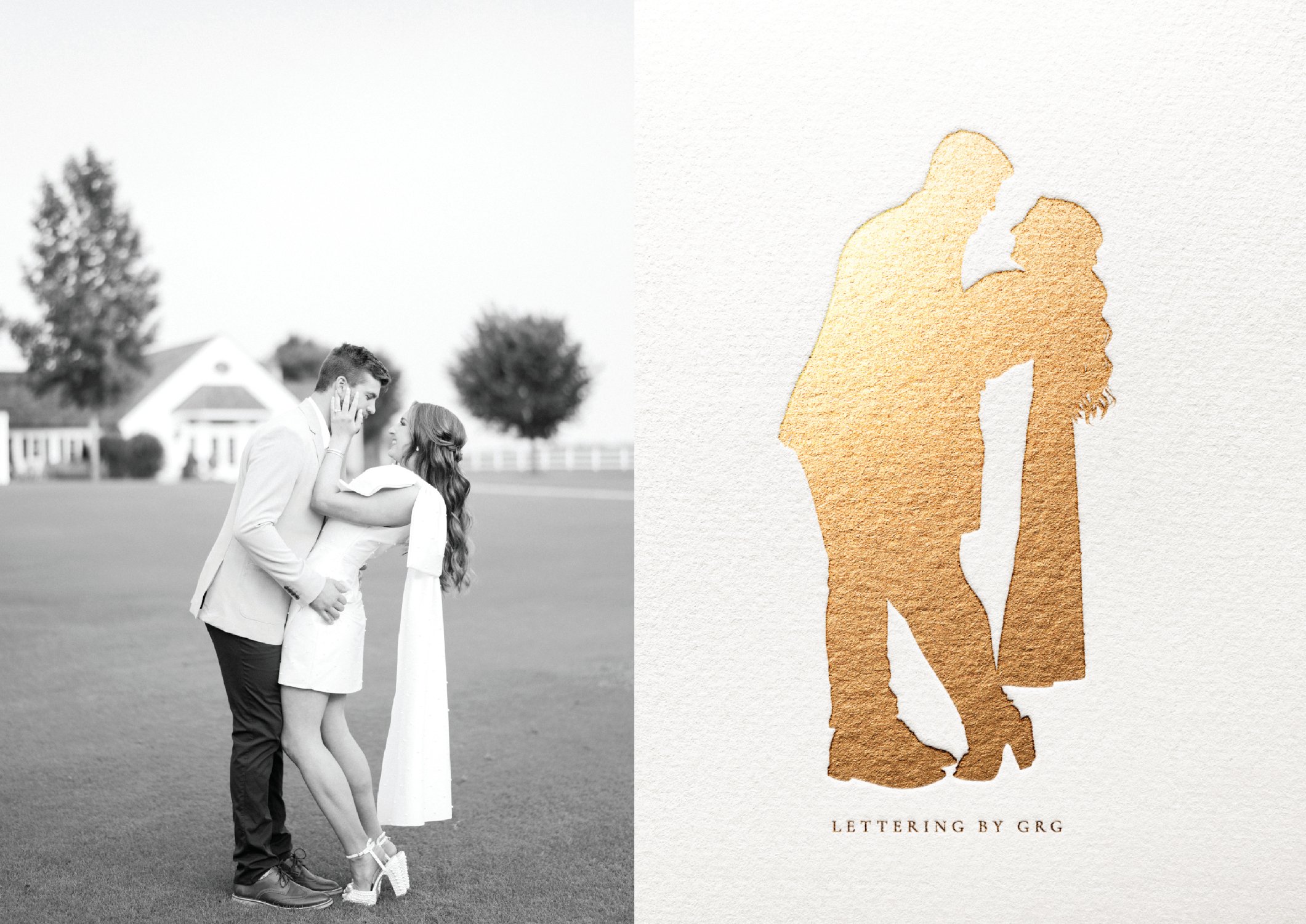 custom silhouette portrait — LETTERING BY GRG