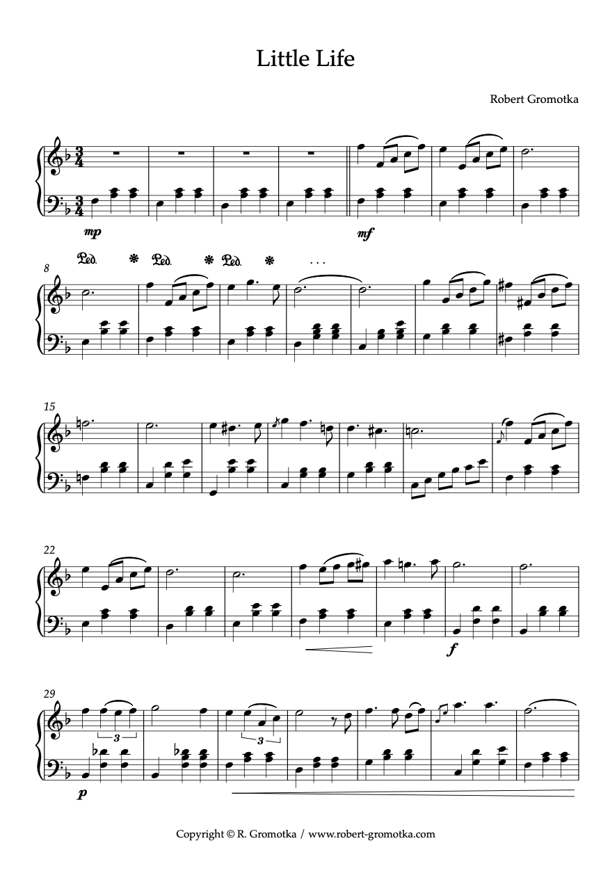 Robert Gromotka-Sheet Music