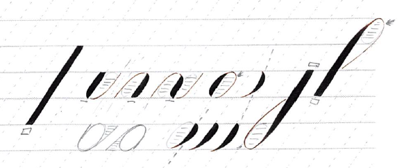 Basic Strokes - Lowercase — Maxie Calligraphy