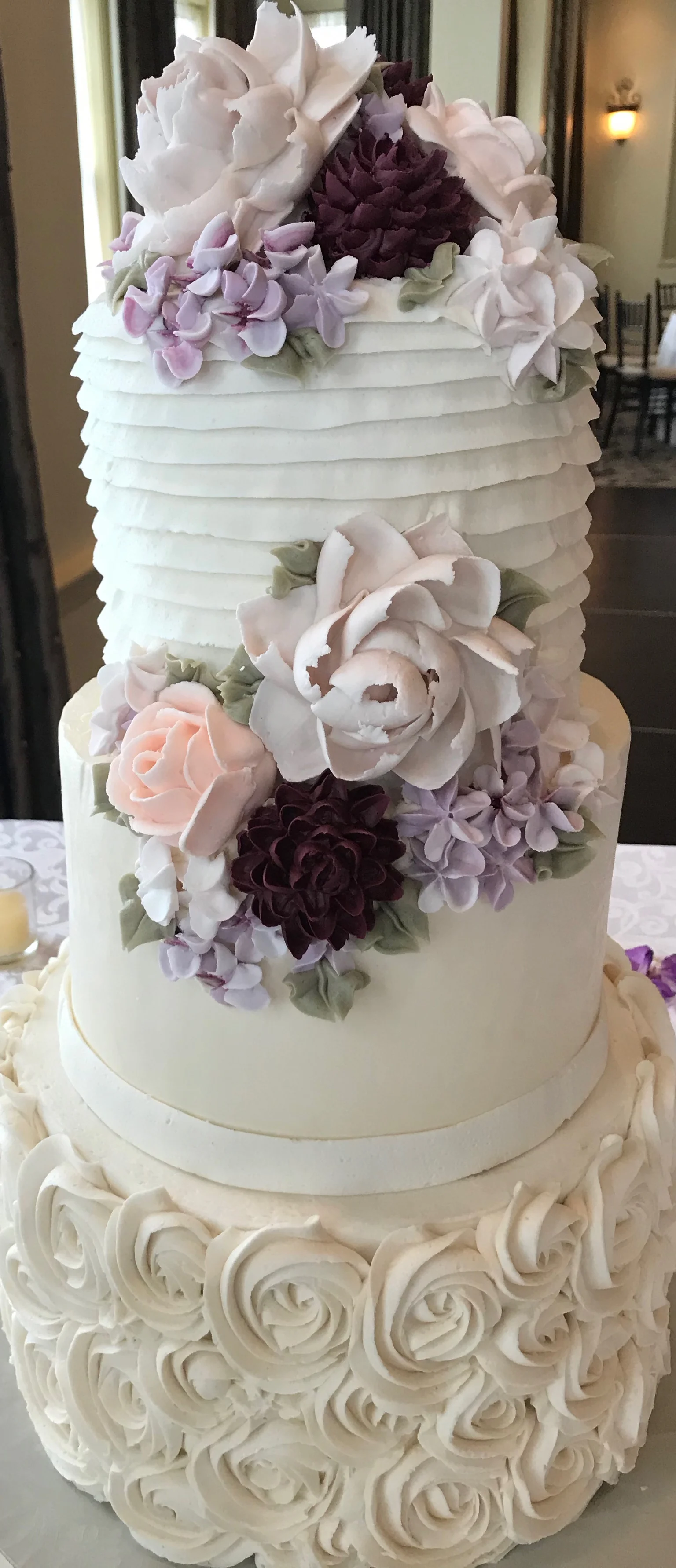 Royal Icing Flowers on Cake — Let Them Eat Cake