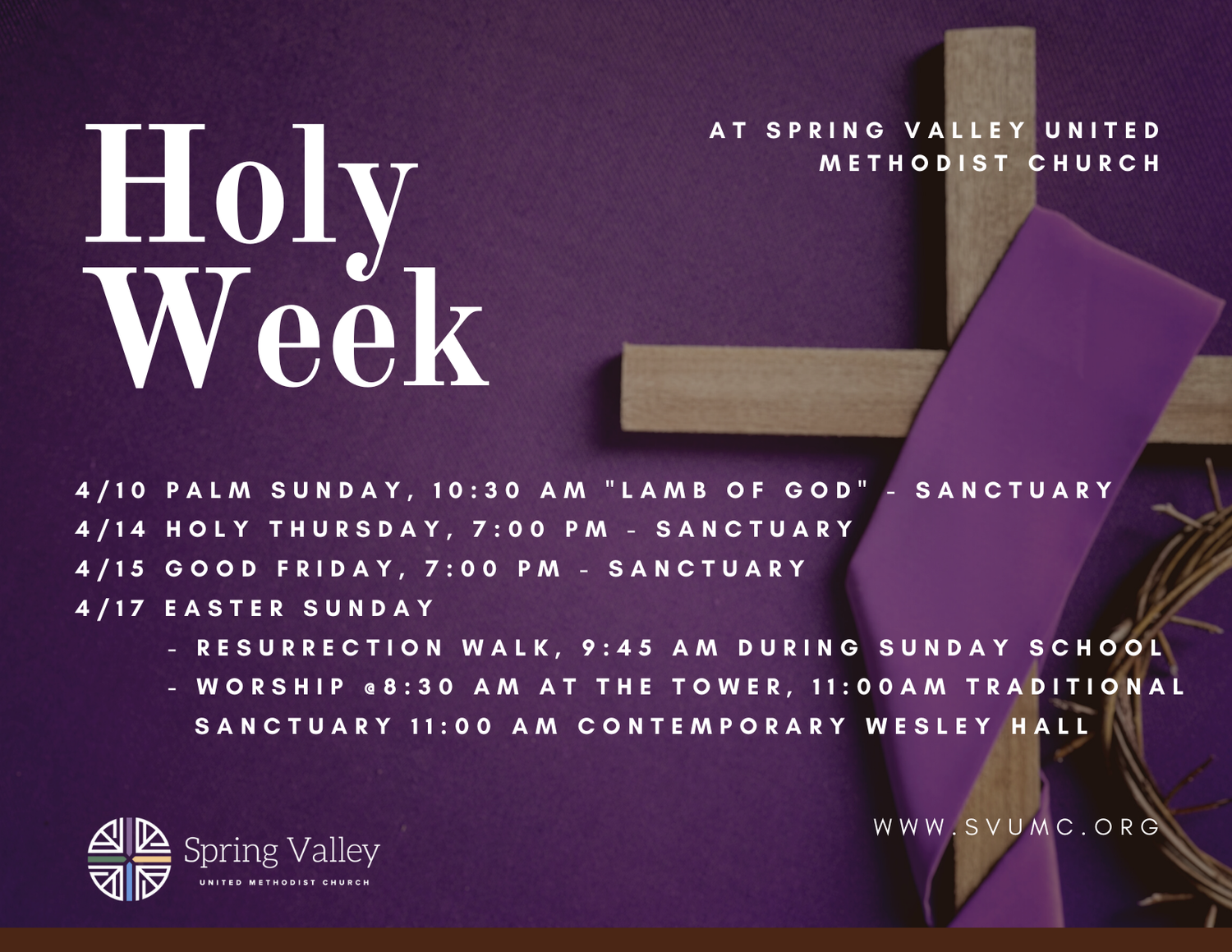 Holy Week — Spring Valley United Methodist Church