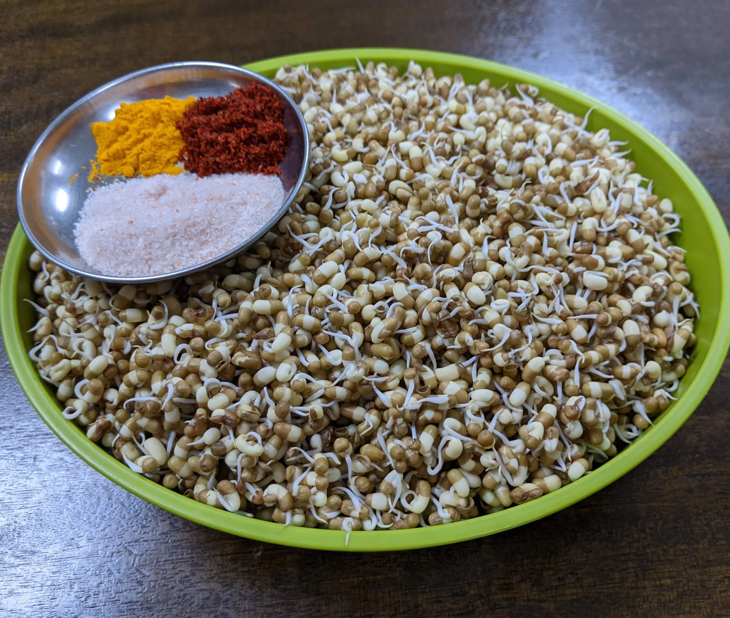 Homemade Sprouted Moth Chaat Recipe — Chhaya's Food