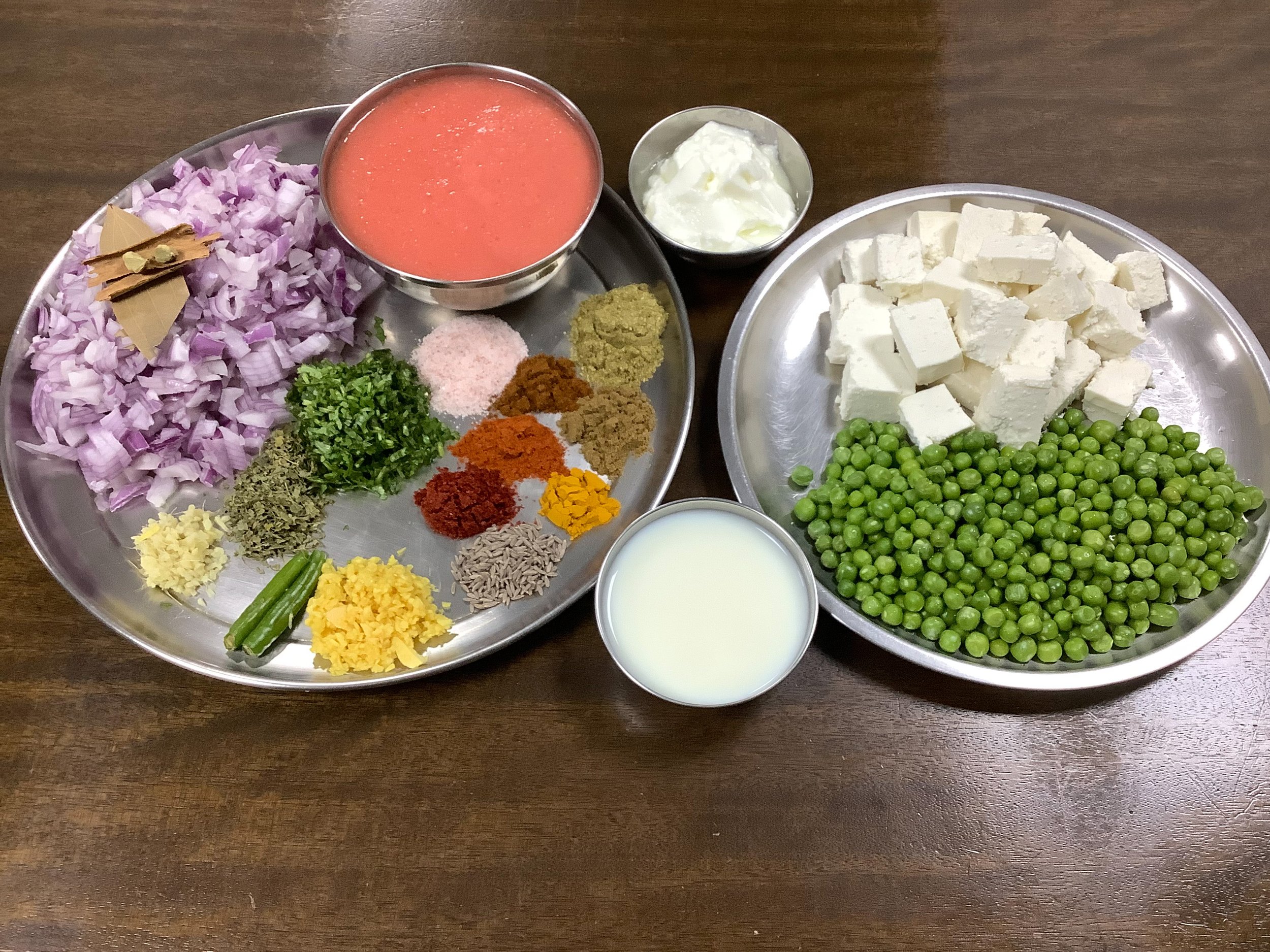 Homemade Matar Paneer Sabzi Recipe — Chhaya's Food