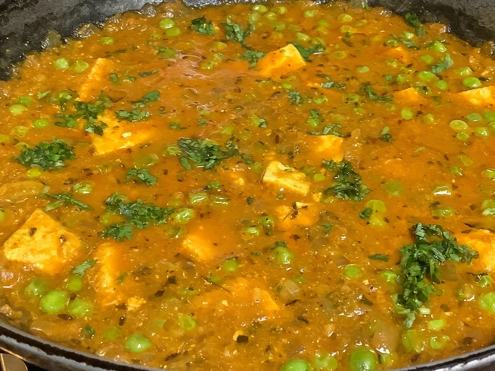 Homemade Matar Paneer Sabzi Recipe — Chhaya's Food