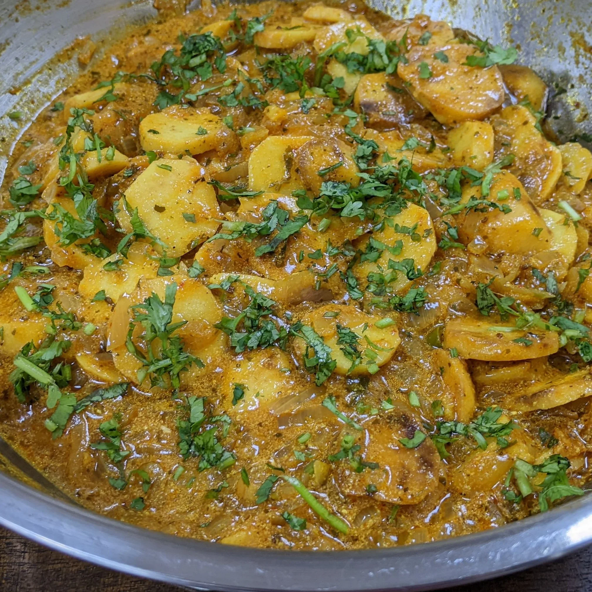 Homemade Shahi Arbi Ki Sabzi Recipe — Chhaya's Food