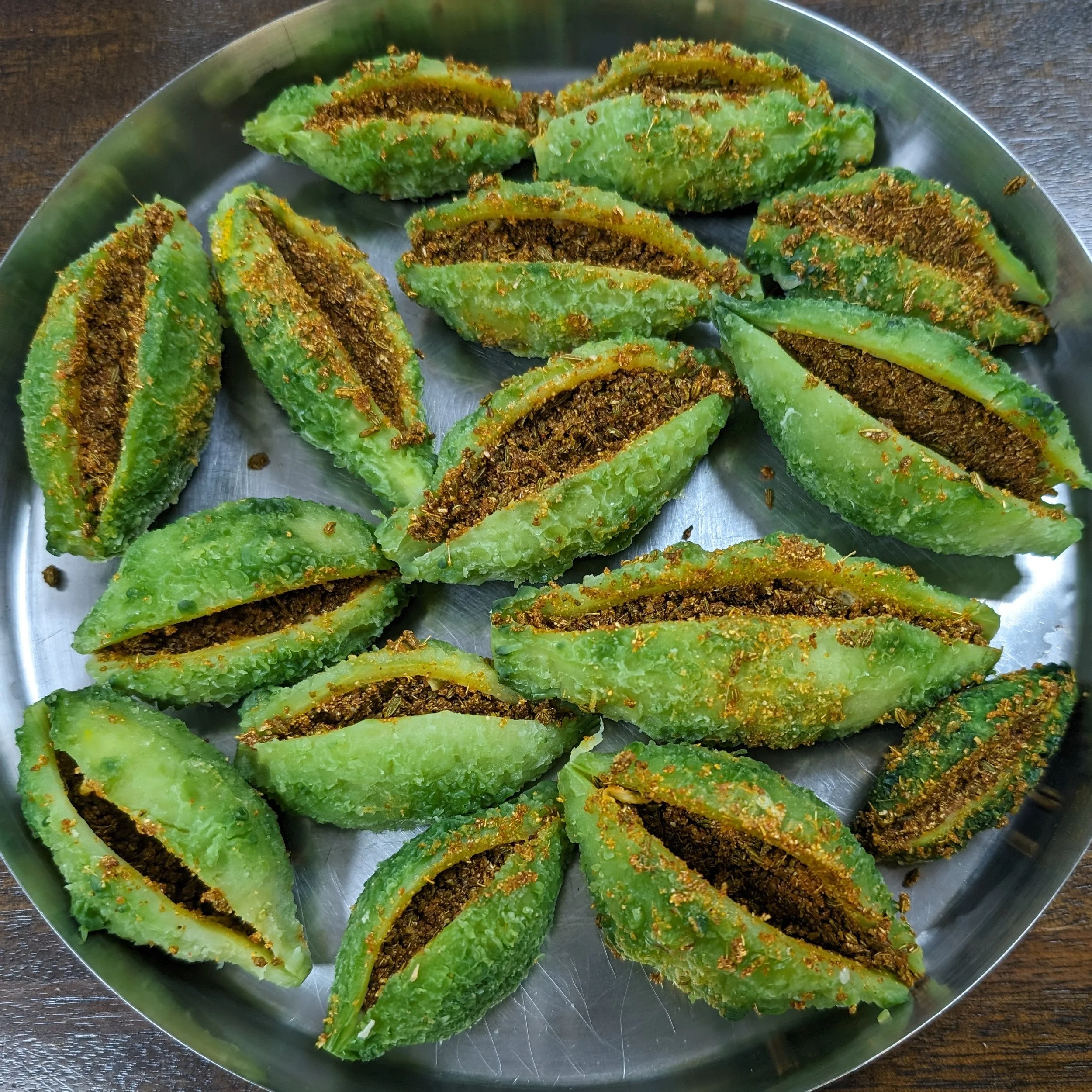 Homemade Stuffed Karela Recipe — Chhaya's Food