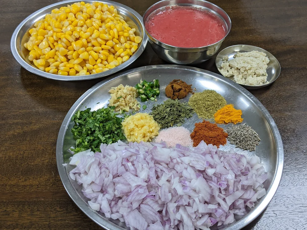 Homemade Corn Sabzi Recipe — Chhaya's Food