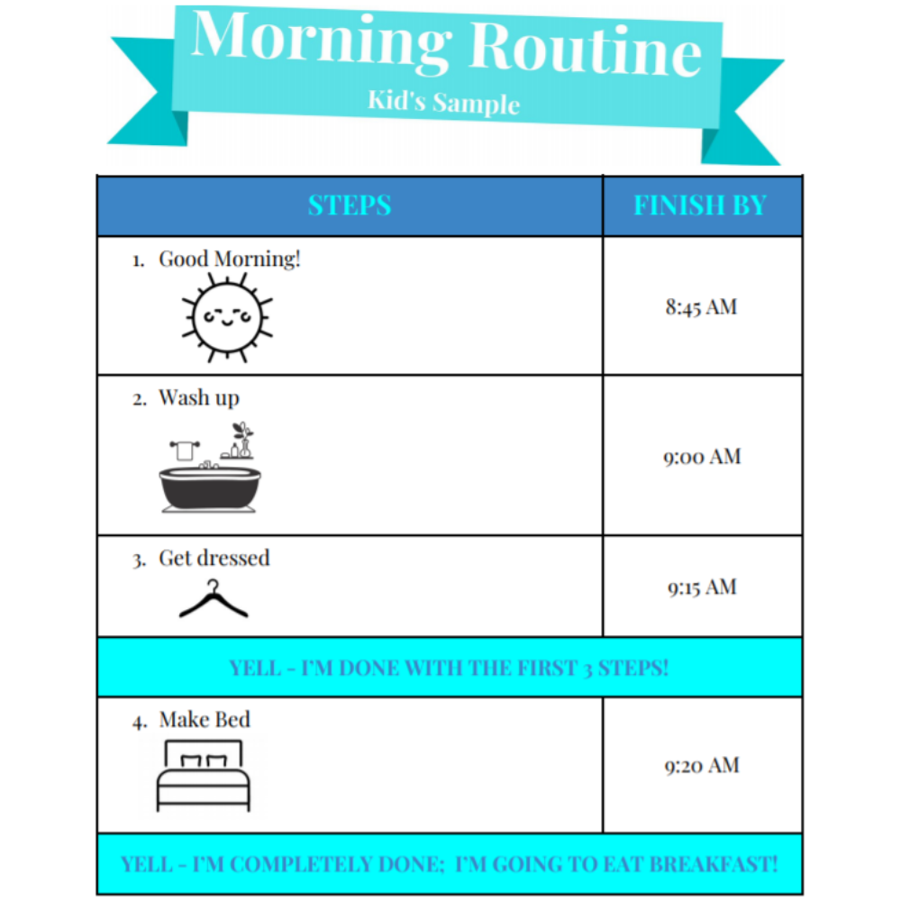 Morning Routine for Kids Fillable Printable Embrace Behavior Change morning-routine-for-kids-fillable-printable-embrace-behavior-change