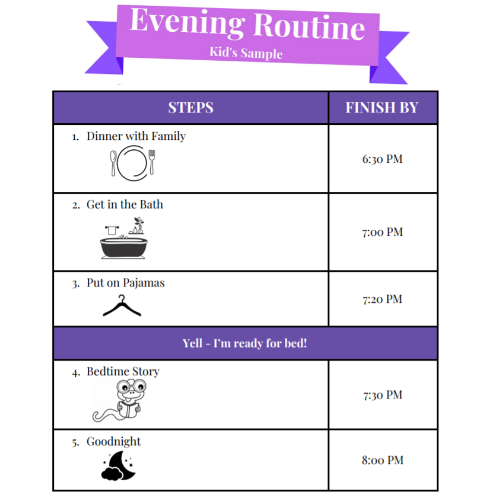 Evening Routine For Kids