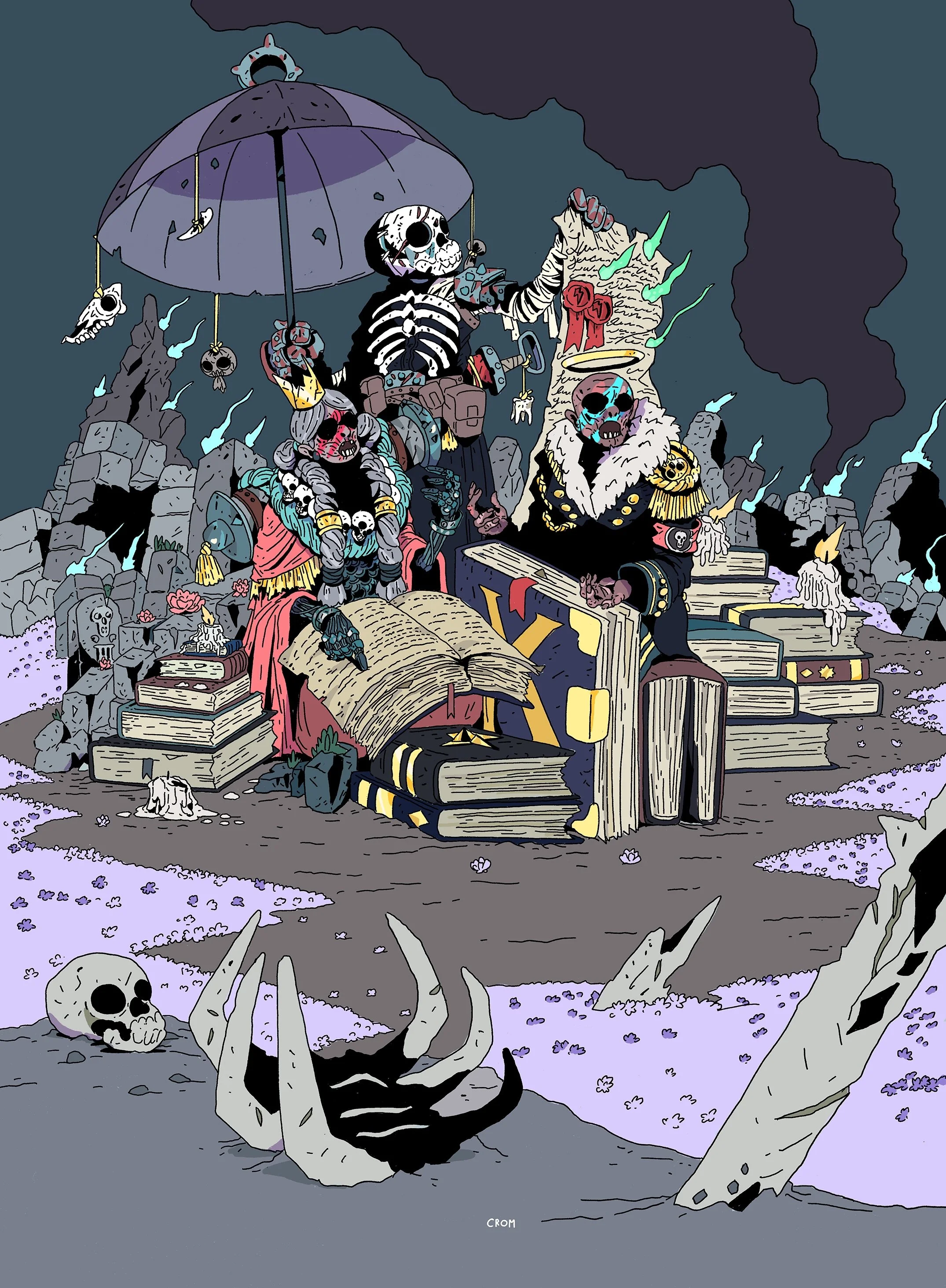 Crom - Magic the Gathering Card — CROM IllUSTRATION