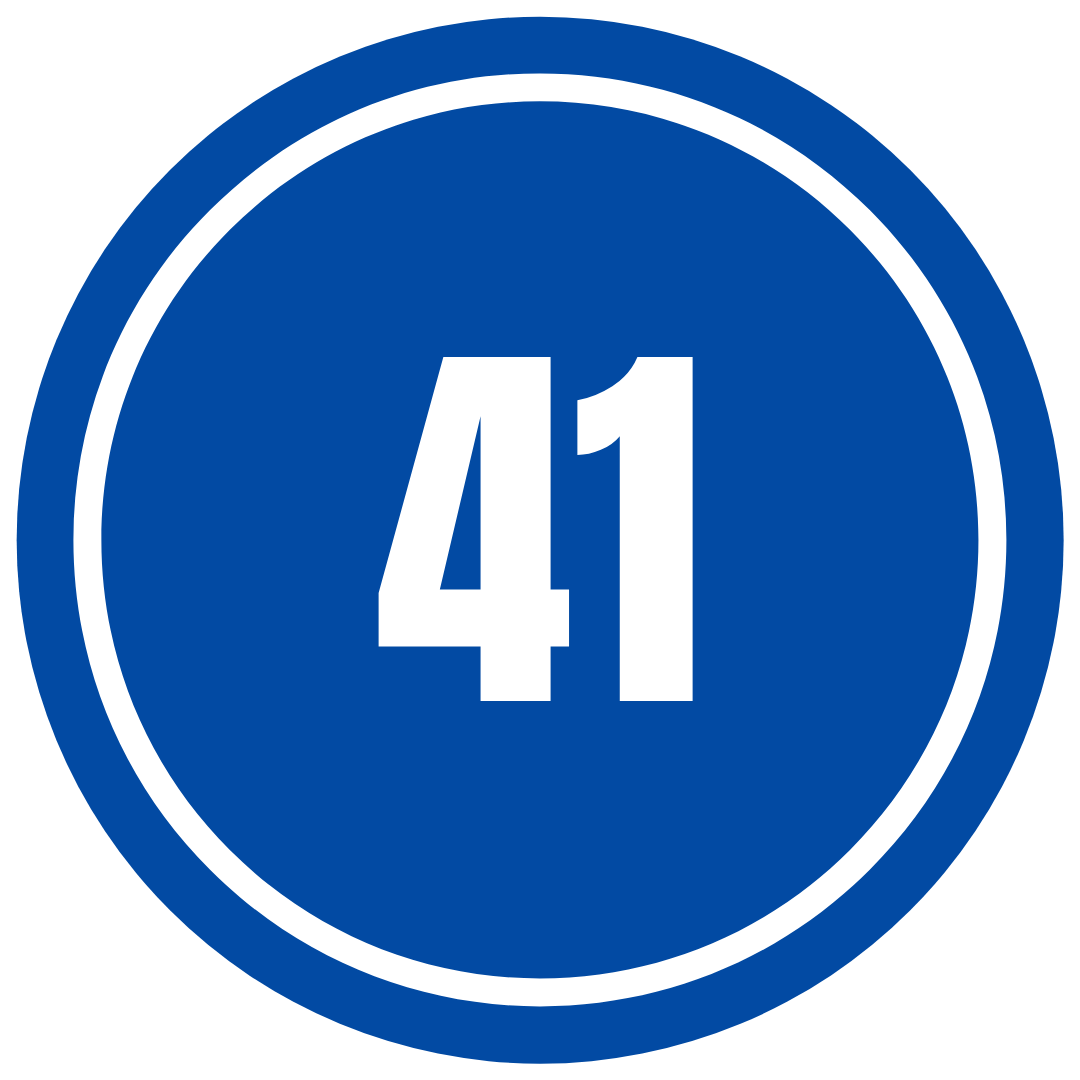 Number 41 Clipart