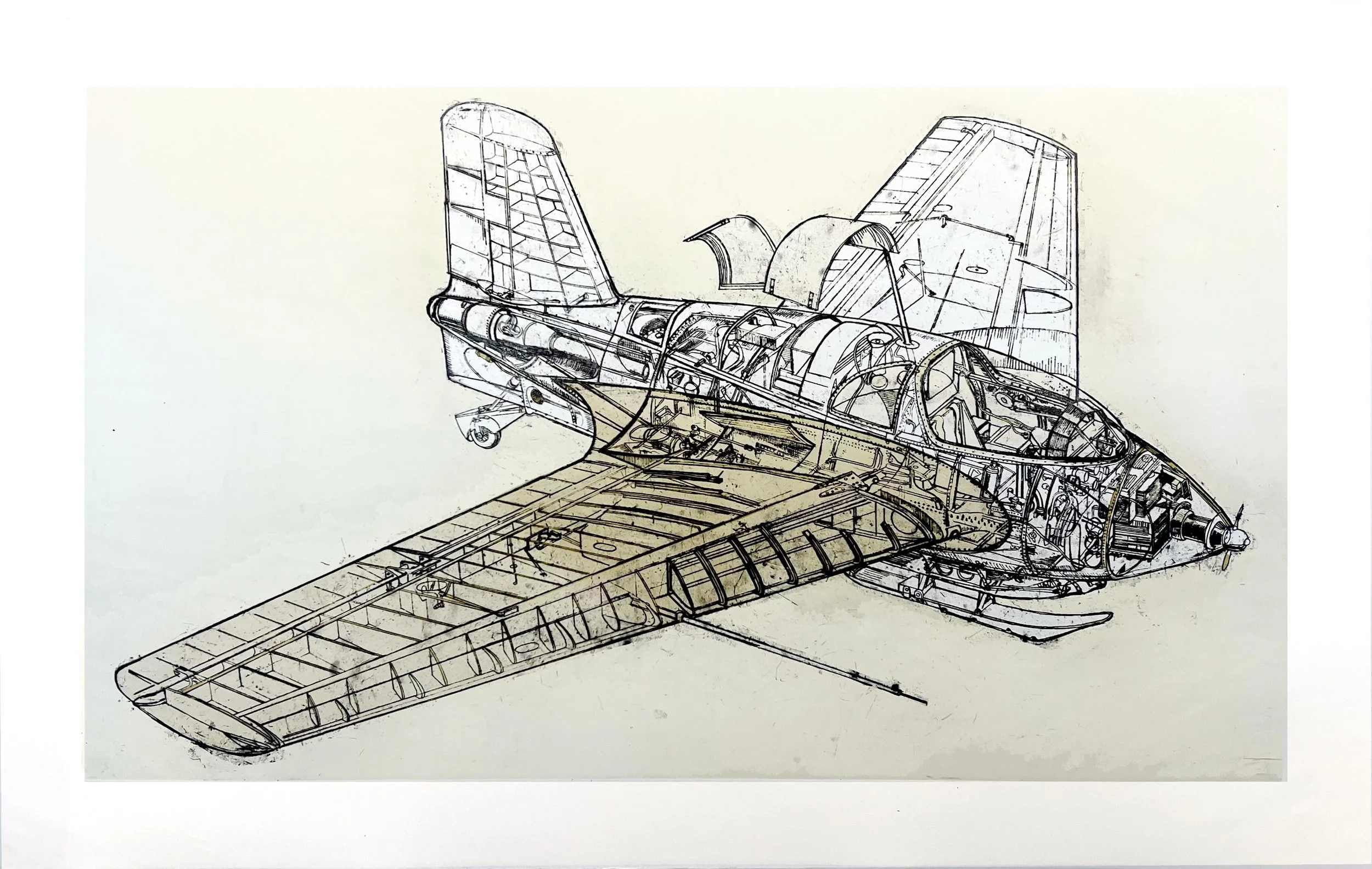 Lance Letscher’s Rocket Plane — Flatbed Press