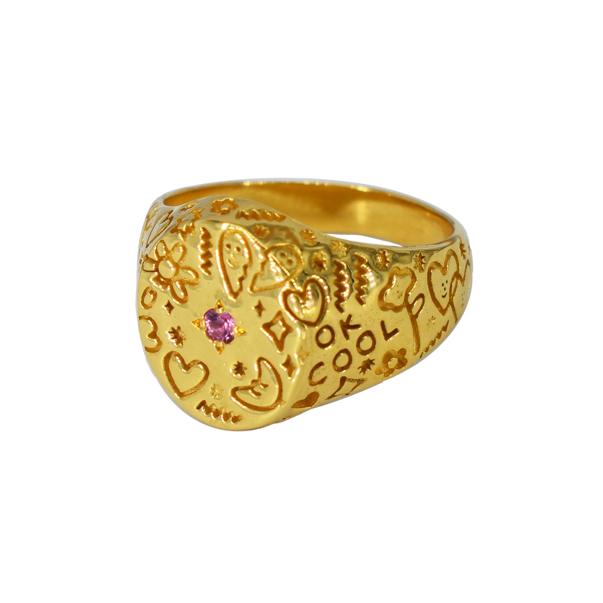 GD X Holly St Clair Doodle Signet Ring — Good Daze