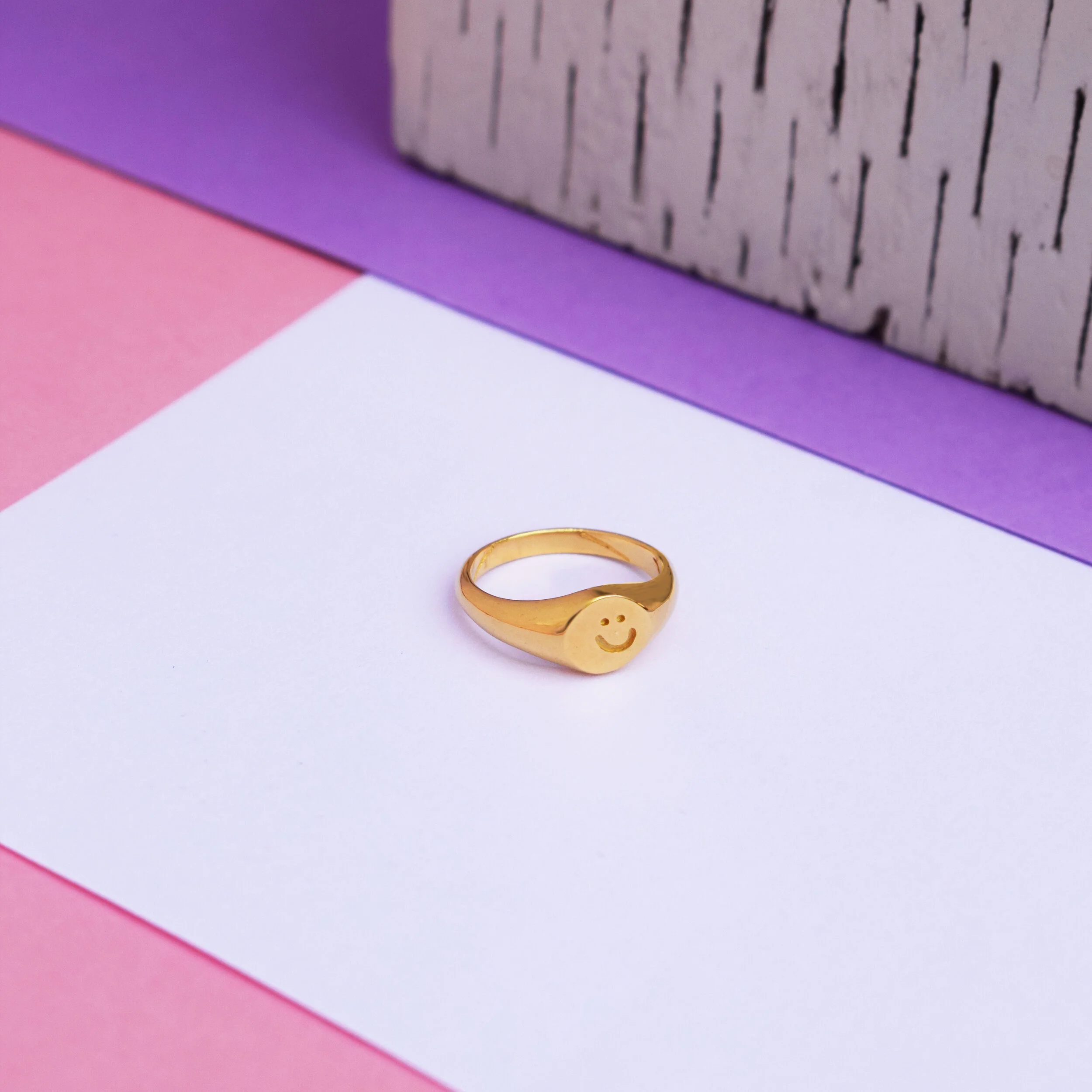 Happy Sunrise Signet Ring — Good Daze