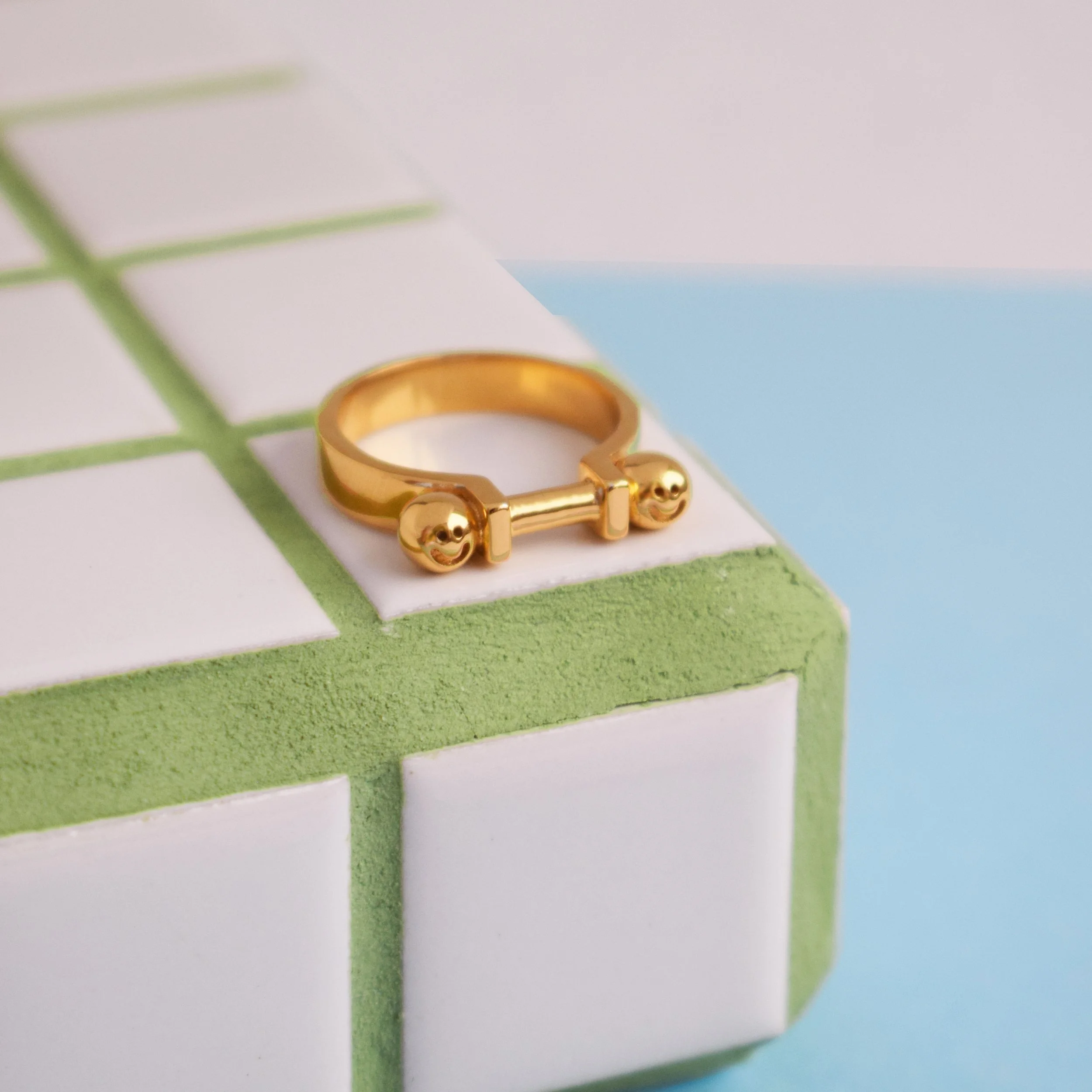 Happy T-Bar Ring — Good Daze