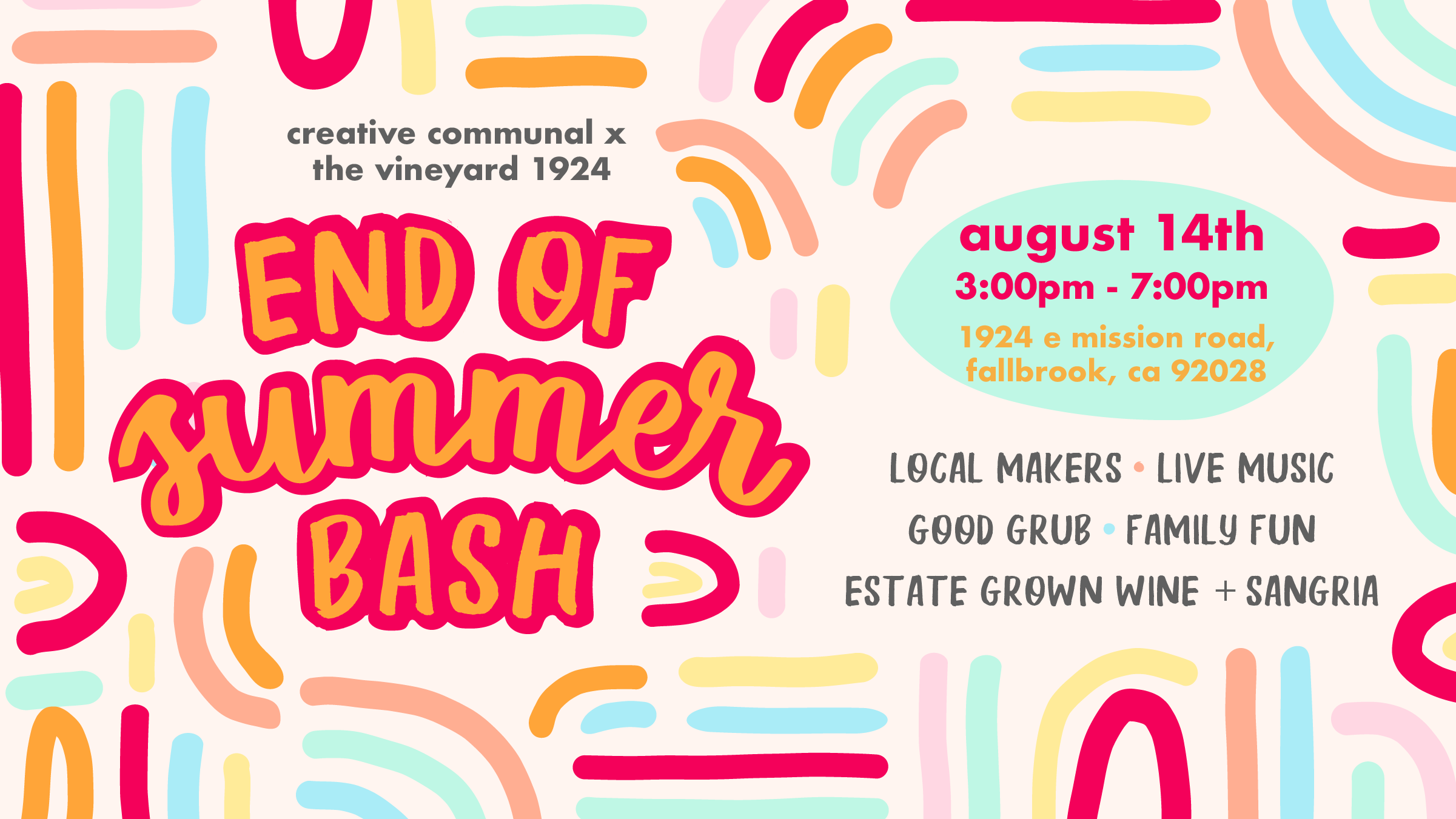 End of Summer Bash — Creative Communal