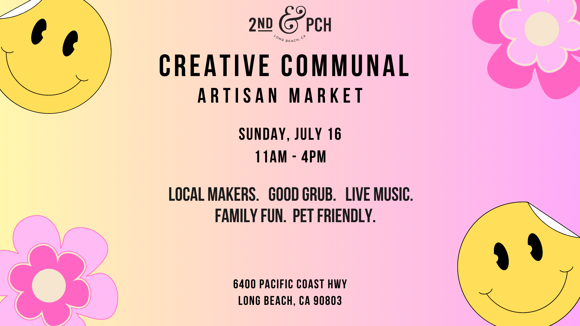 EVENT SCHEDULE — Creative Communal